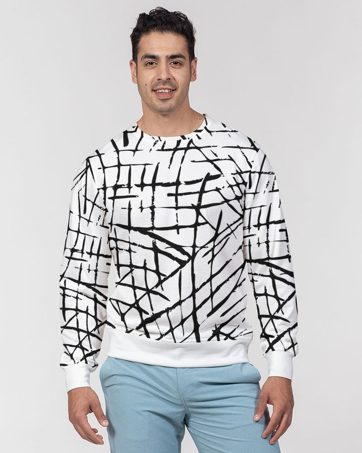 Men's Sweater - Lines and Pops Design - Digital Rawness