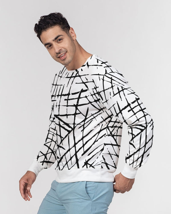 Men's Sweater - Lines and Pops Design - Digital Rawness